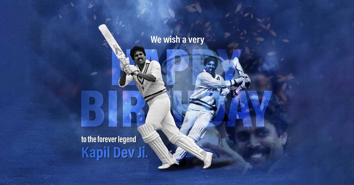 Happy Birthday Kapil Dev - Poster, Wishes Images Free Download